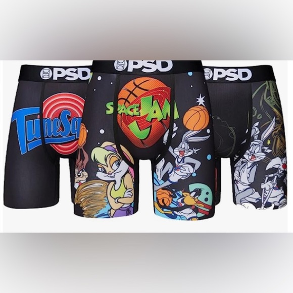 PSD | Underwear & Socks | Psd 3 Pack Boxer Briefs Space Jam Medium ...